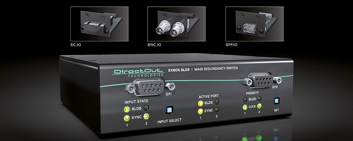 EXBOX.BLDS now with modular MADI.IOs - DirectOut